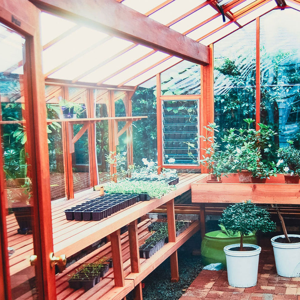Artisan Luxury Redwood Greenhouse | Architectural Redwood Greenhouses ...